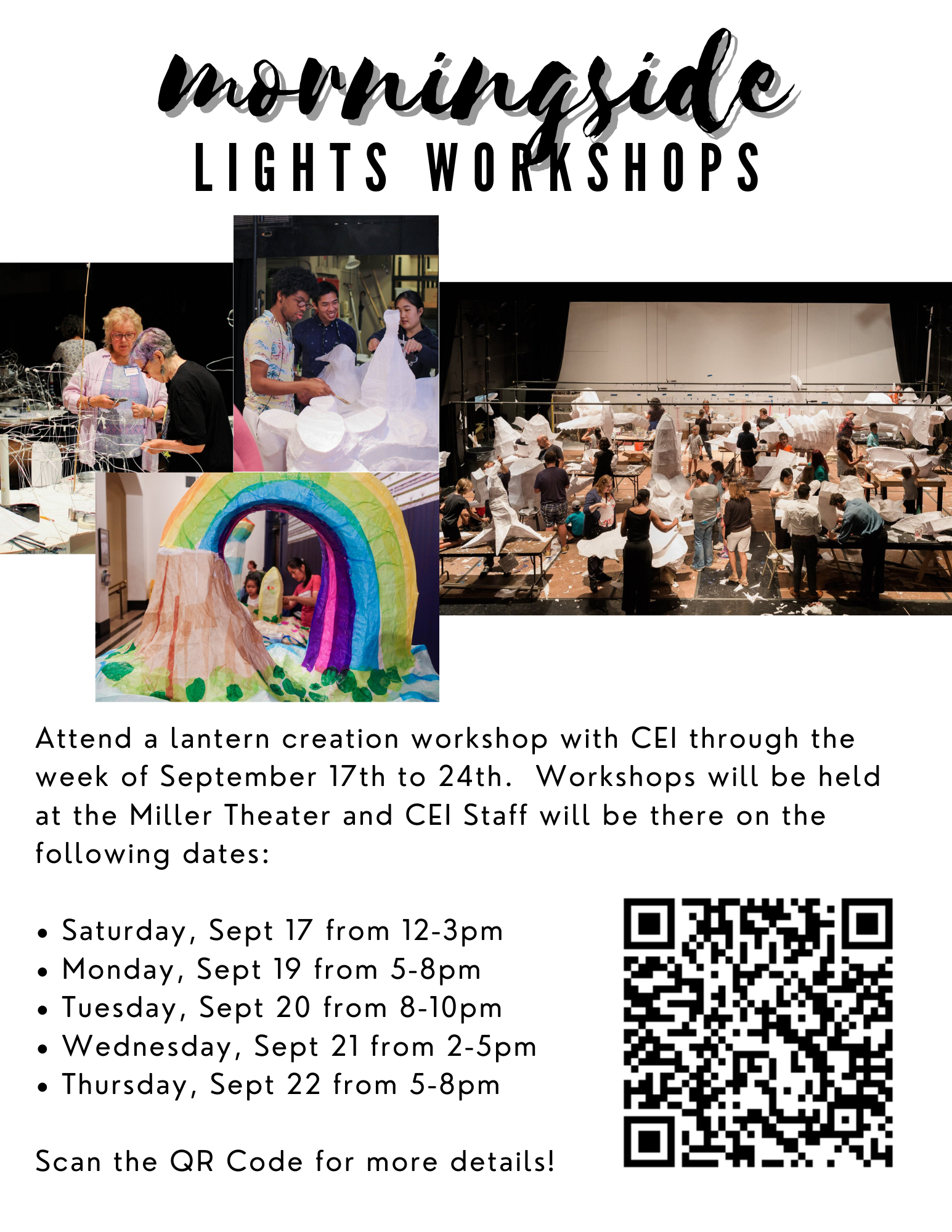 Morningside Lights Workshops | Barnard College