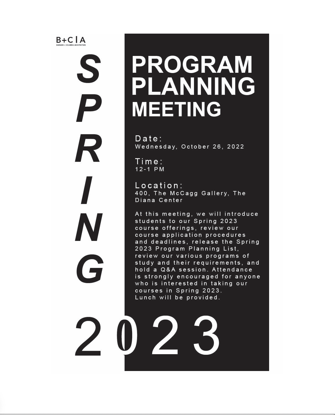 The B+C|A Spring 2023 Program Planning Meeting | Barnard College
