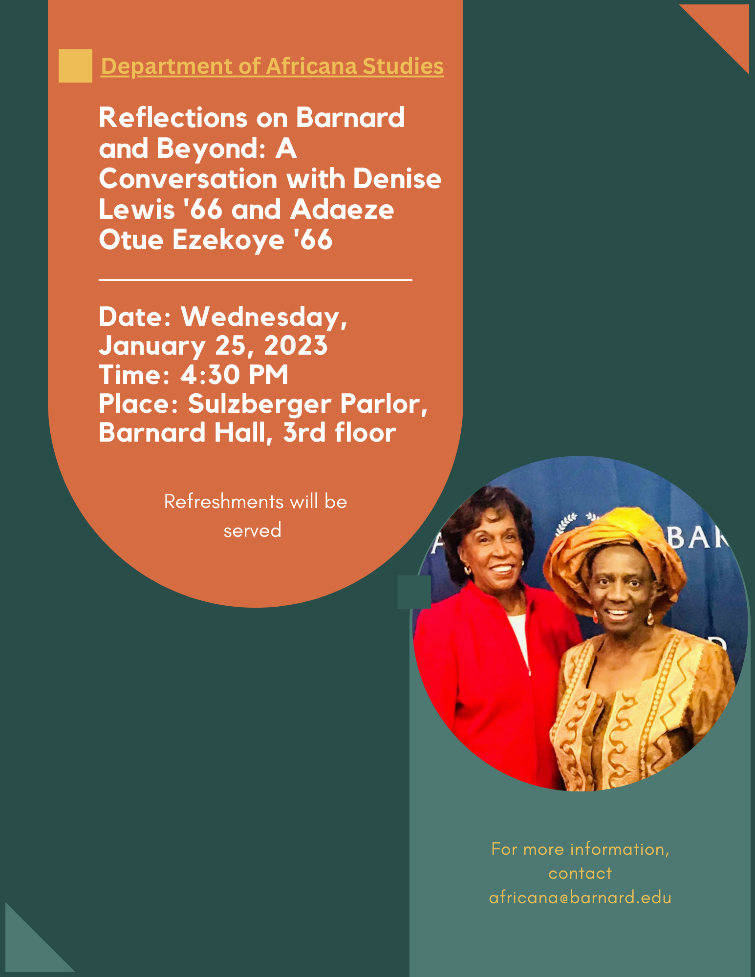 Reflections on Barnard and Beyond: A Conversation with Ms. Denise ...