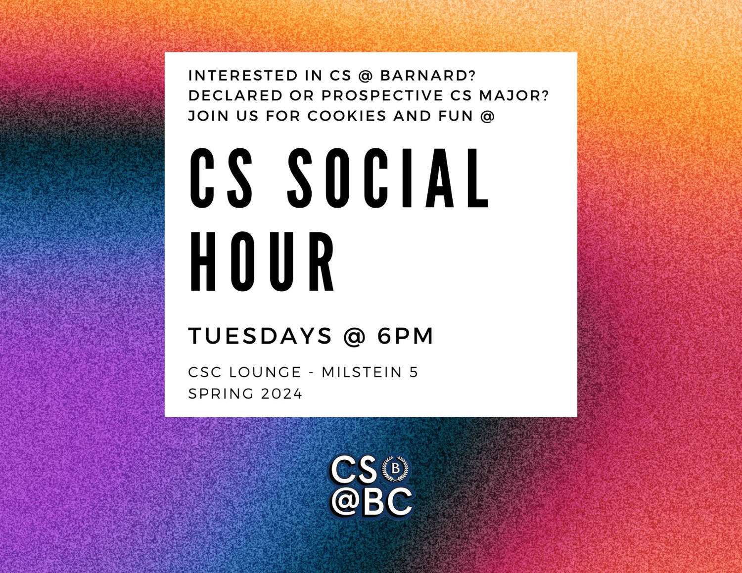 CS Social Hour 2024-03-05 | Barnard College