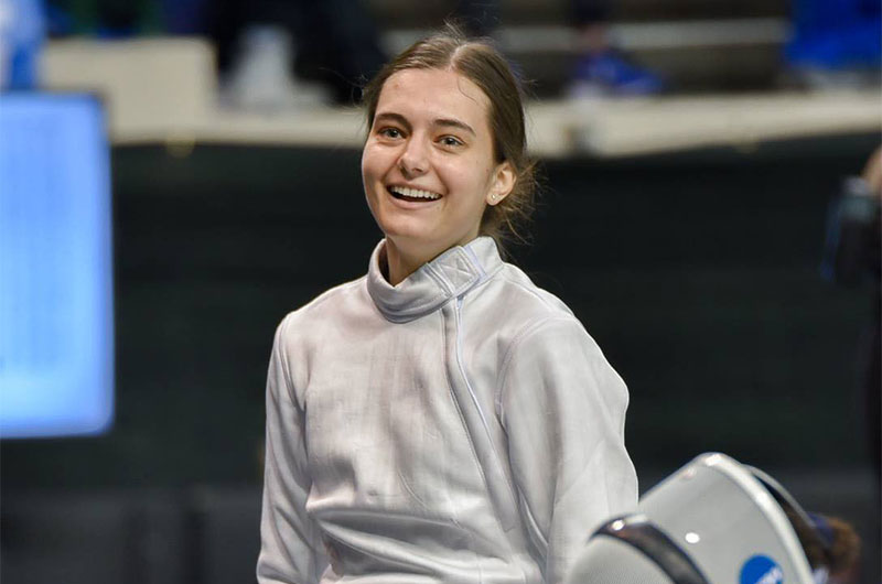 Meet Barnard’s Student Athletes: Fencer Anne Cebula ’20 | Barnard College